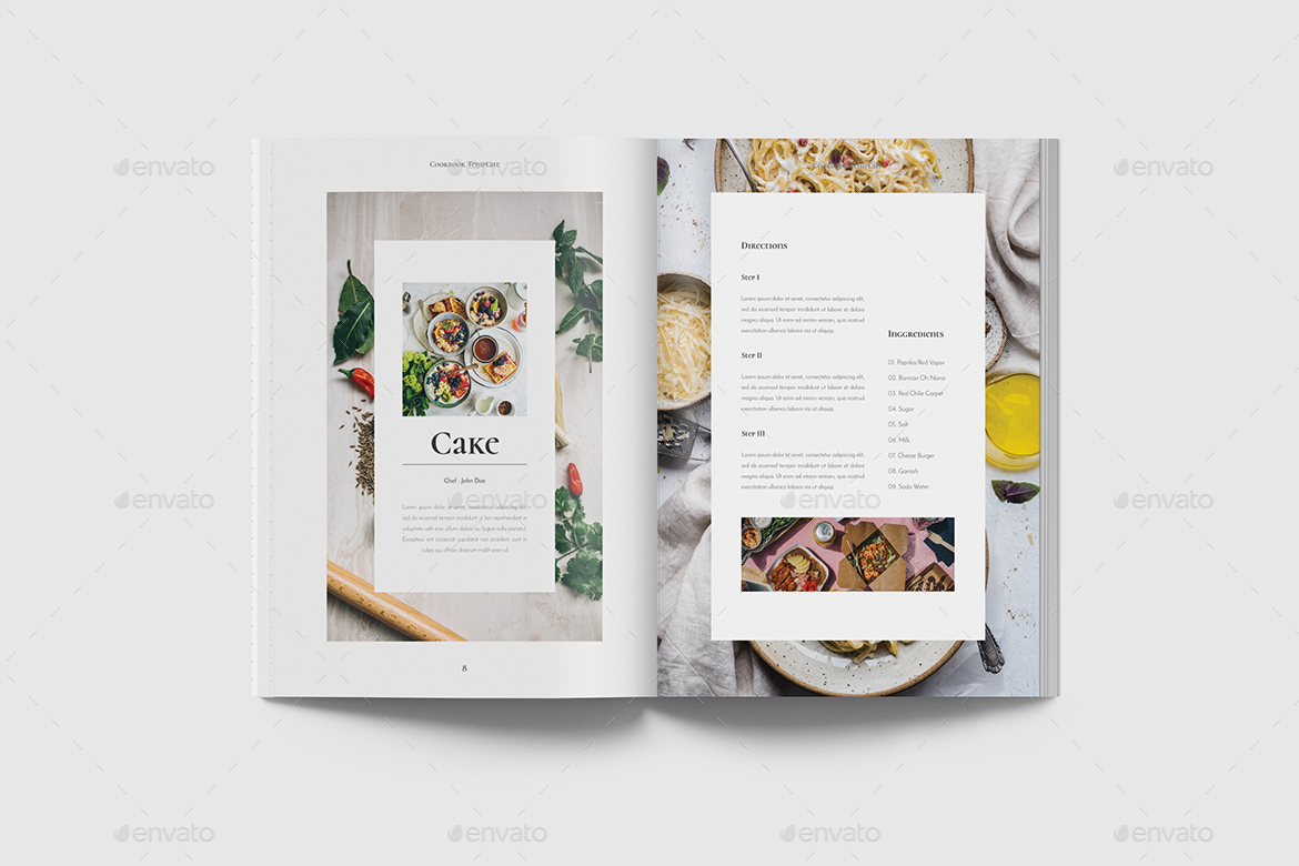 Recipebook / Cookbook Template, Print Templates | GraphicRiver