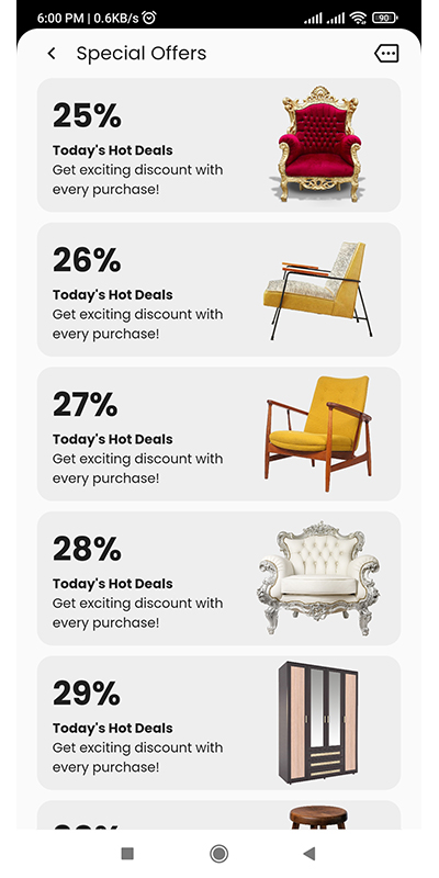 Furniture Store Flutter Mobile App Ui Kit Template By Mrpython121 Codecanyon