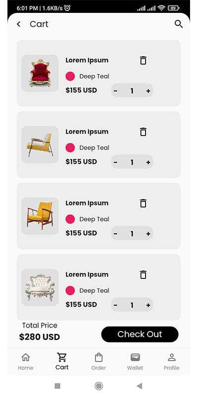Furniture Store Flutter Mobile App Ui Kit Template By Mrpython121 Codecanyon