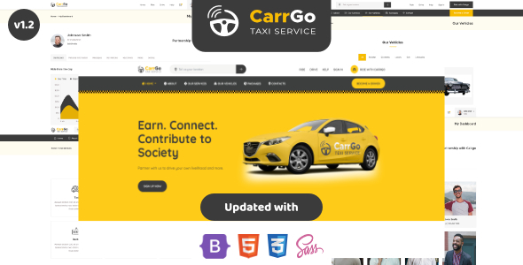 CarrGo - Ridesharing Taxi HTML5 Template by RadiuzZ | ThemeForest