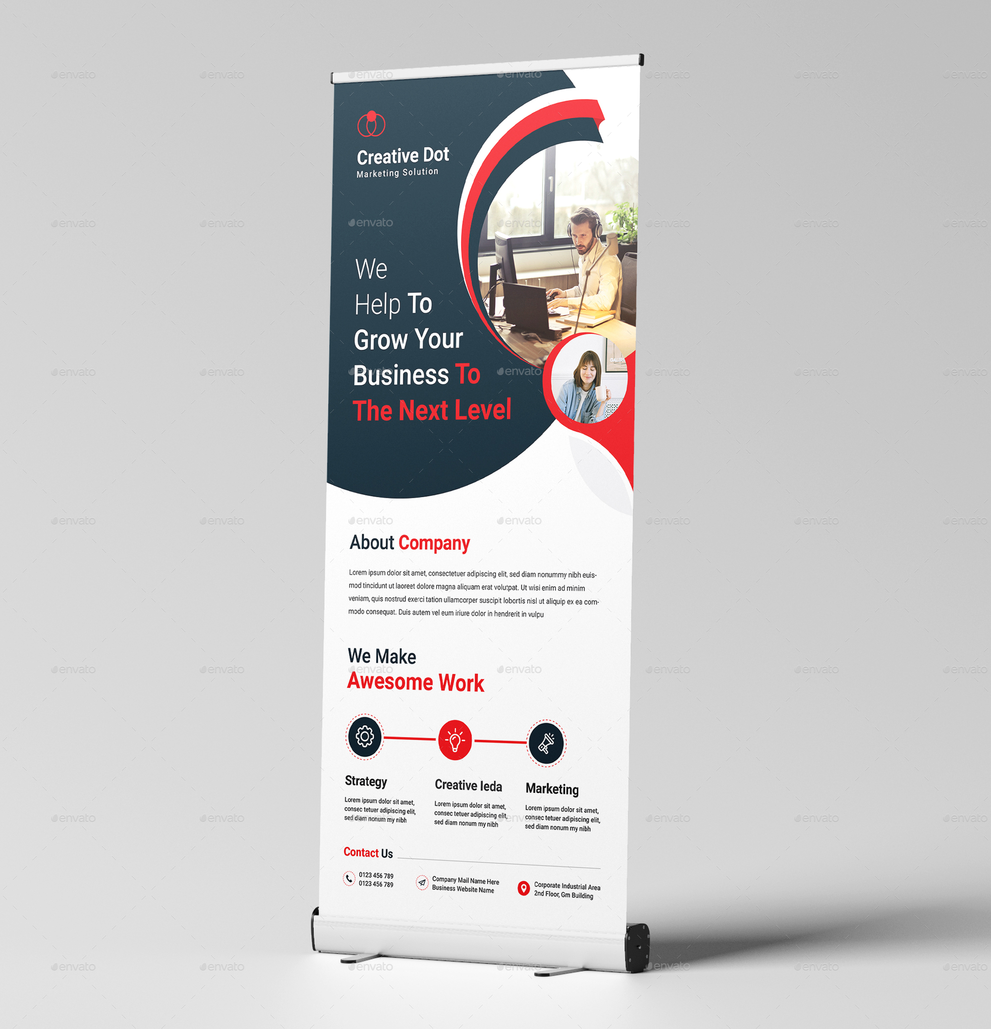 Corporate Roll up Banner, Print Templates | GraphicRiver
