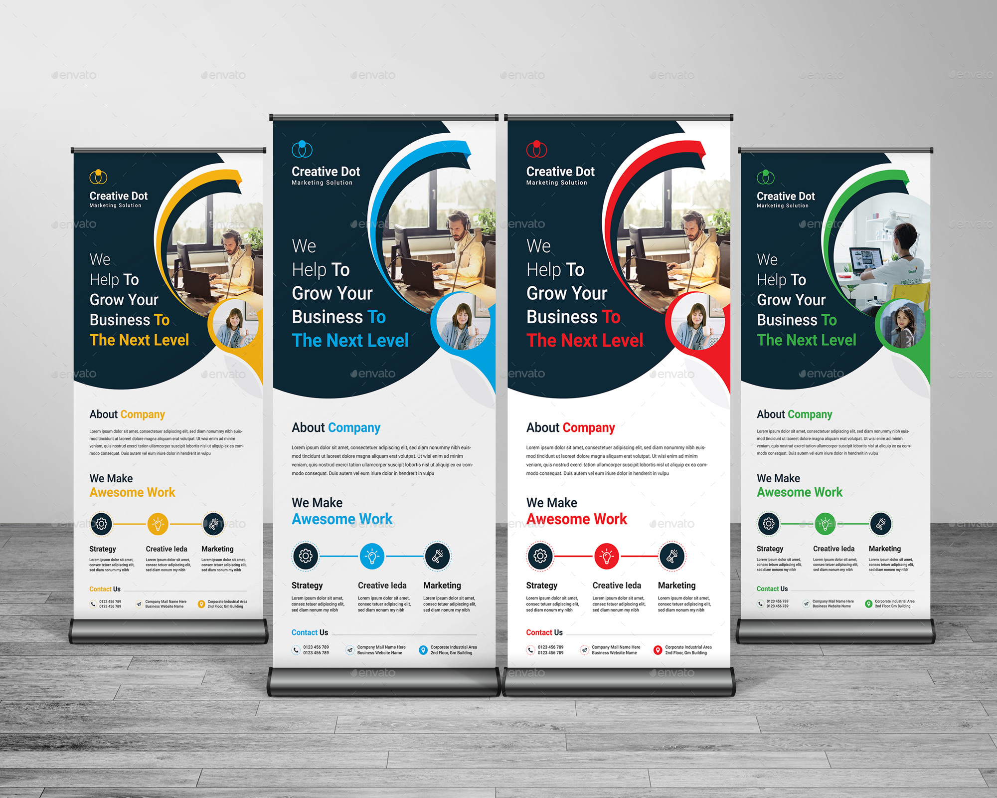 Corporate Roll up Banner, Print Templates | GraphicRiver