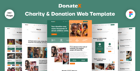 Donatex - Charity & Donation Web Figma Template by DesignNtheme ...