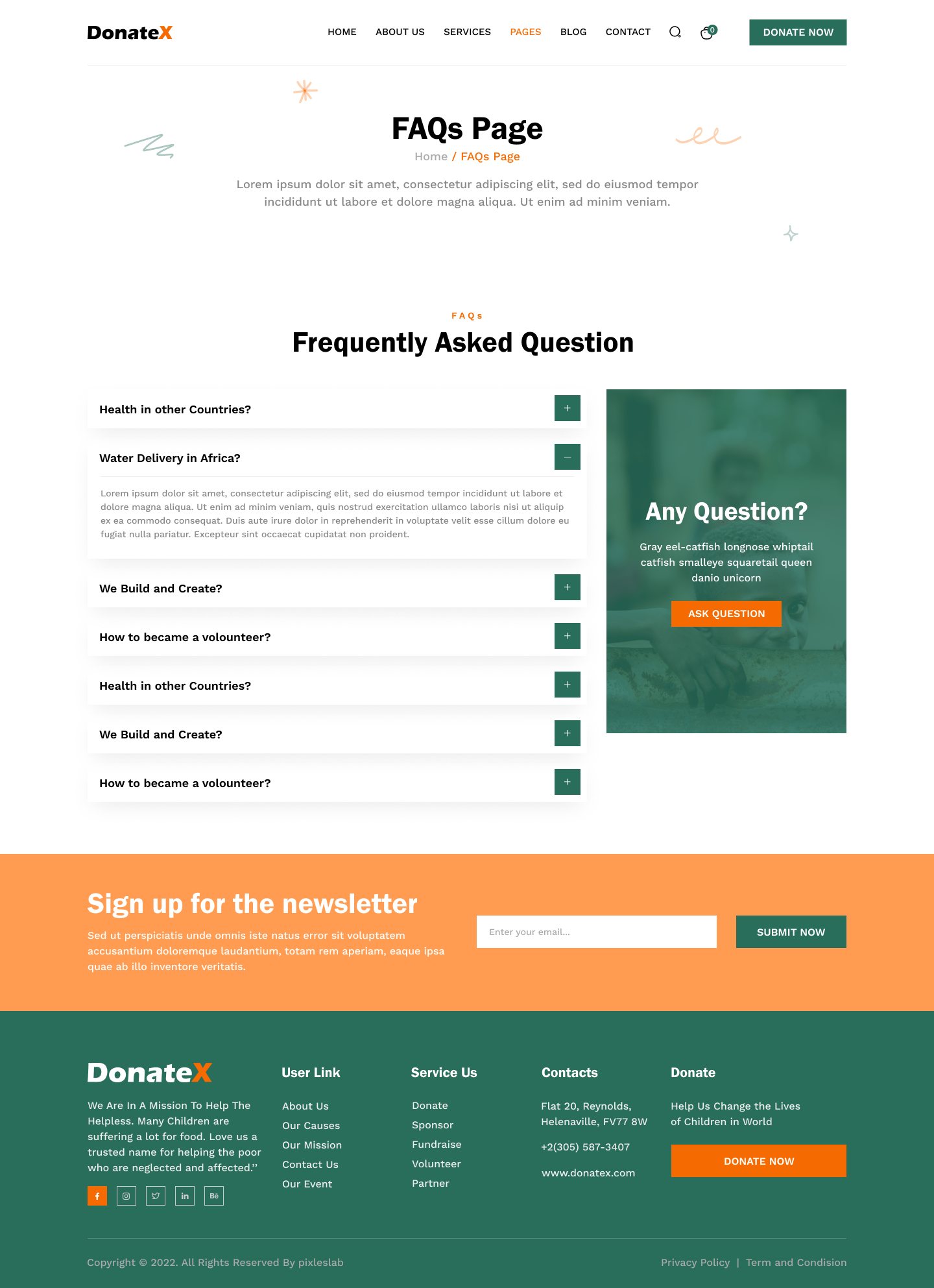 Donatex - Charity & Donation Web Figma Template by DesignNtheme ...