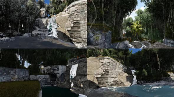 10 video packs of a waterfall, Motion Graphics | VideoHive