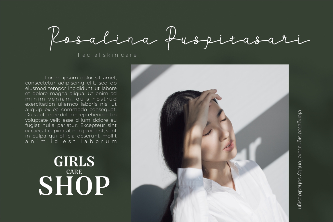 Adelinata - Elongated Signature Font by suhadidesign | GraphicRiver