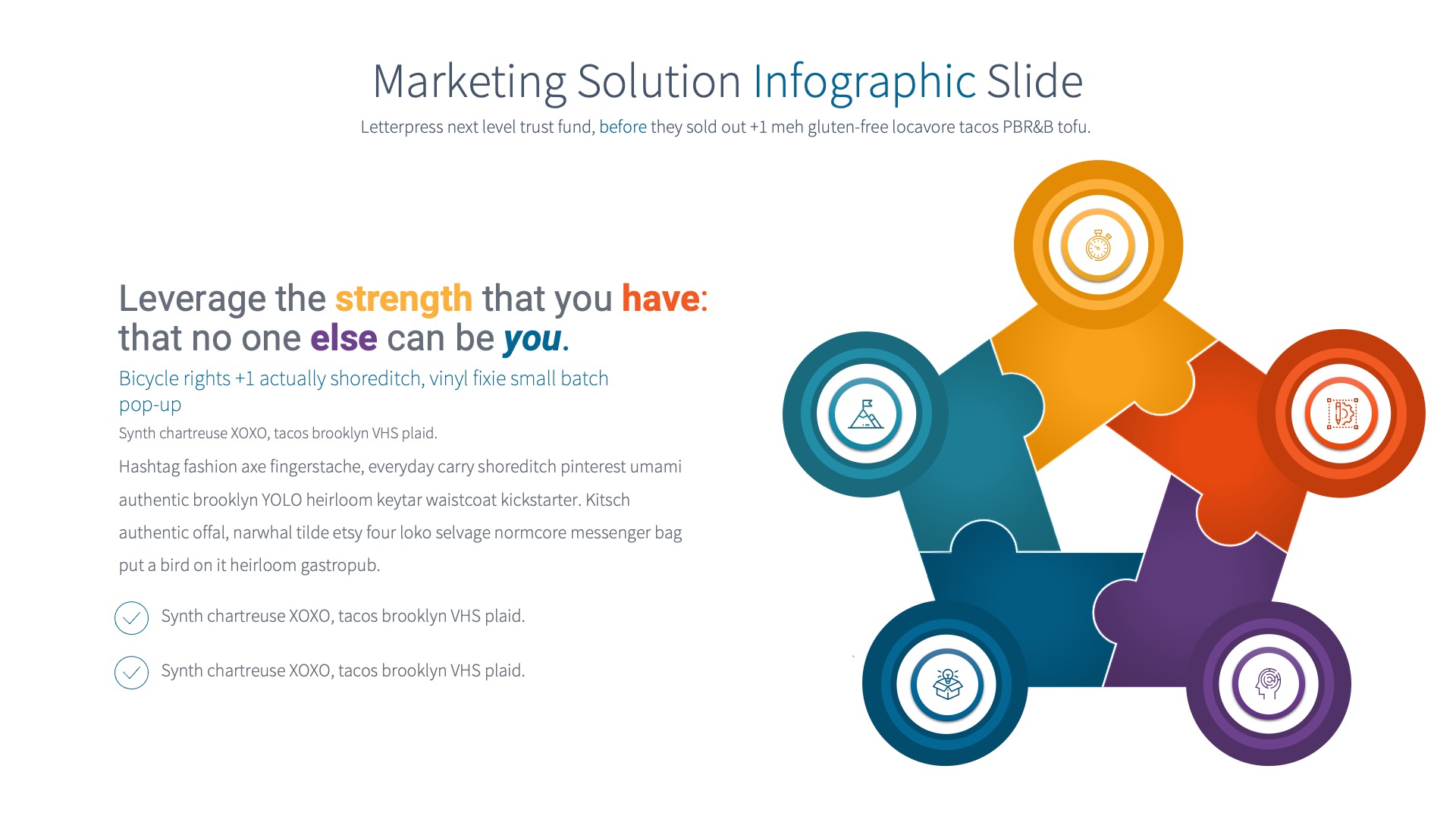 Marketing Solution - PowerPoint Infographics Slides, Presentation Templates