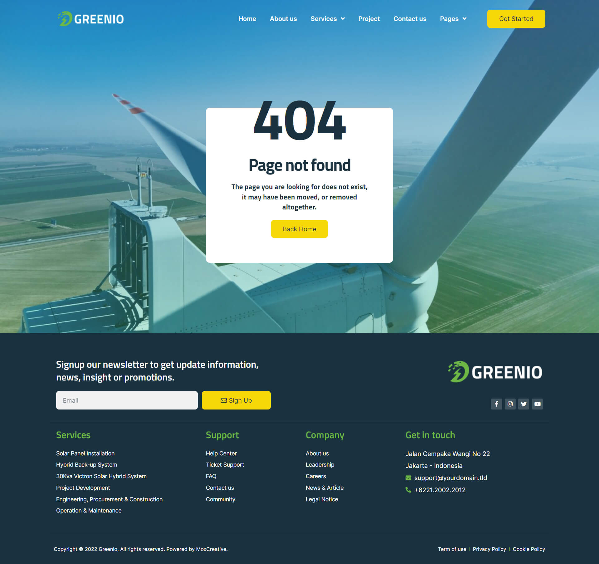 Greenio - Green Energy & Technology Company Elementor Template Kit by ...