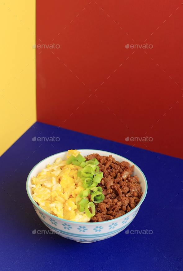 Tori Soboro Don Japanese Rice Bowl Stock Photo by ikadapurhangus ... Tori Soboro Don Japanese Rice Bowl Stock Photo by ikadapurhangus ...
