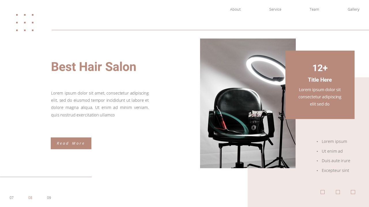 Beautyz - Hair Salon Powerpoint, Presentation Templates | GraphicRiver