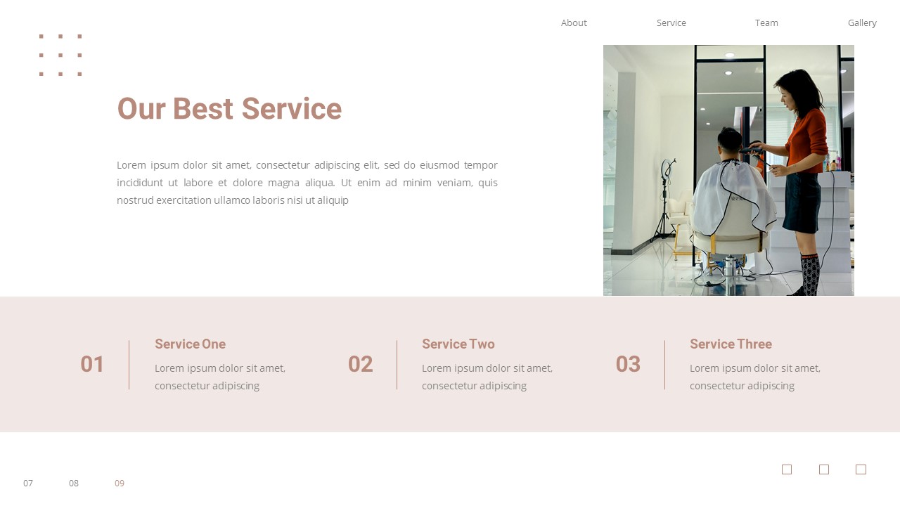 Beautyz - Hair Salon Powerpoint, Presentation Templates | GraphicRiver