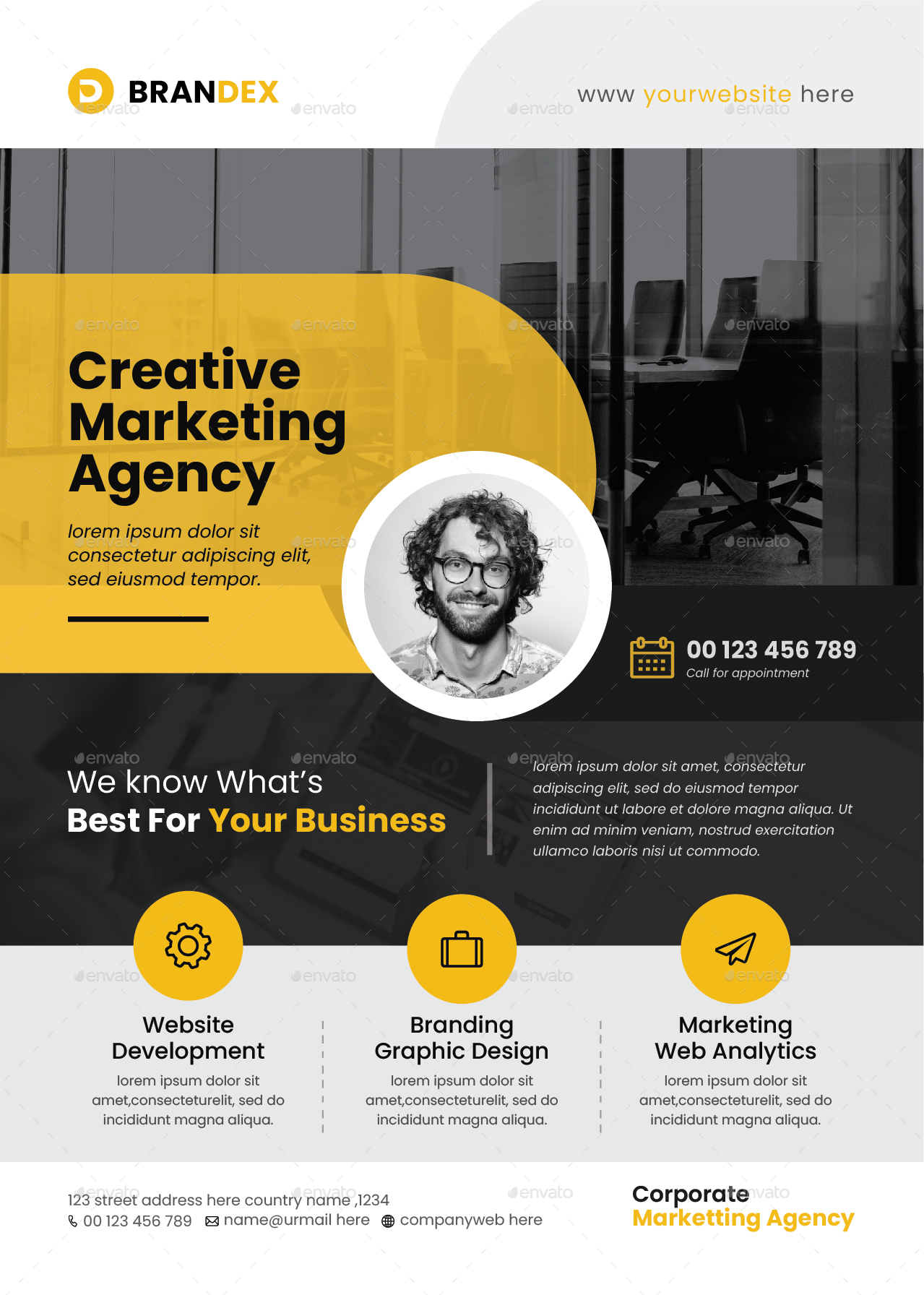 Corporate Business Flyer Template, Print Templates | GraphicRiver