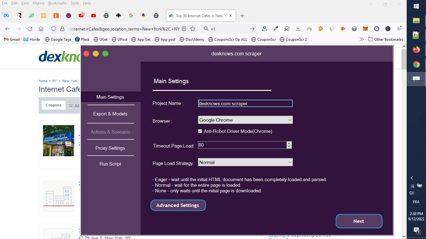 Dexknows.com Scraper : Business Information Extraction by BelkaScrapper