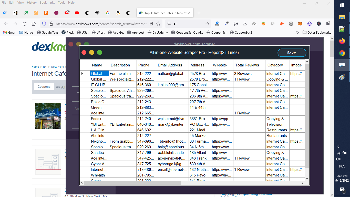 Dexknows.com Scraper : Business Information Extraction by BelkaScrapper