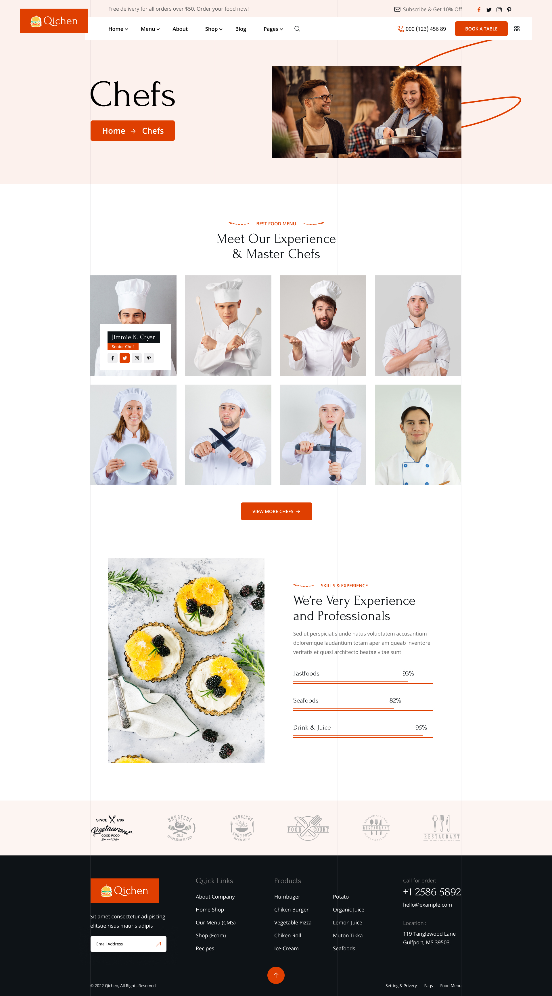 Qichen - Restaurant Figma Template by Webtend | ThemeForest