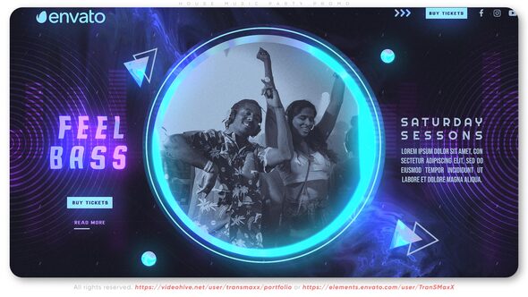House Music Party Promo, After Effects Project Files | VideoHive