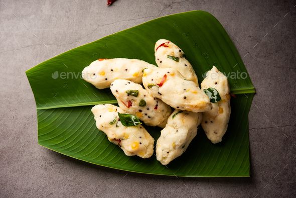 Kozhukatta Pidi is a steamed snack food from kerala rice flour with ...