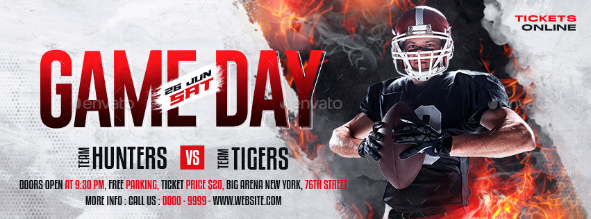 Football Social Media Template Set, Web Elements | GraphicRiver