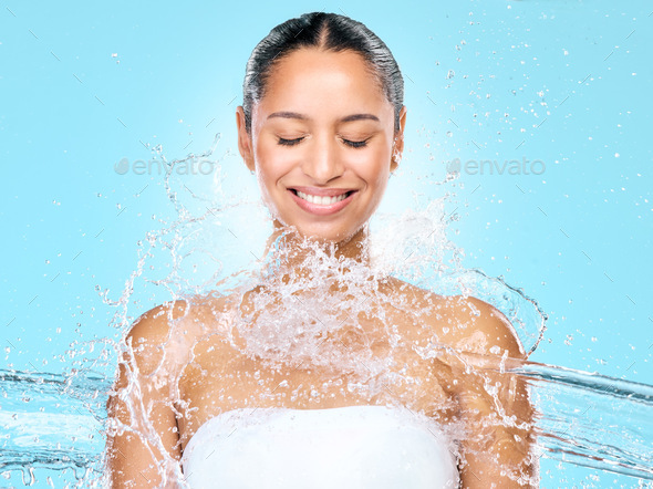 Always practice good hygiene. Studio shot of clean water splashing ...