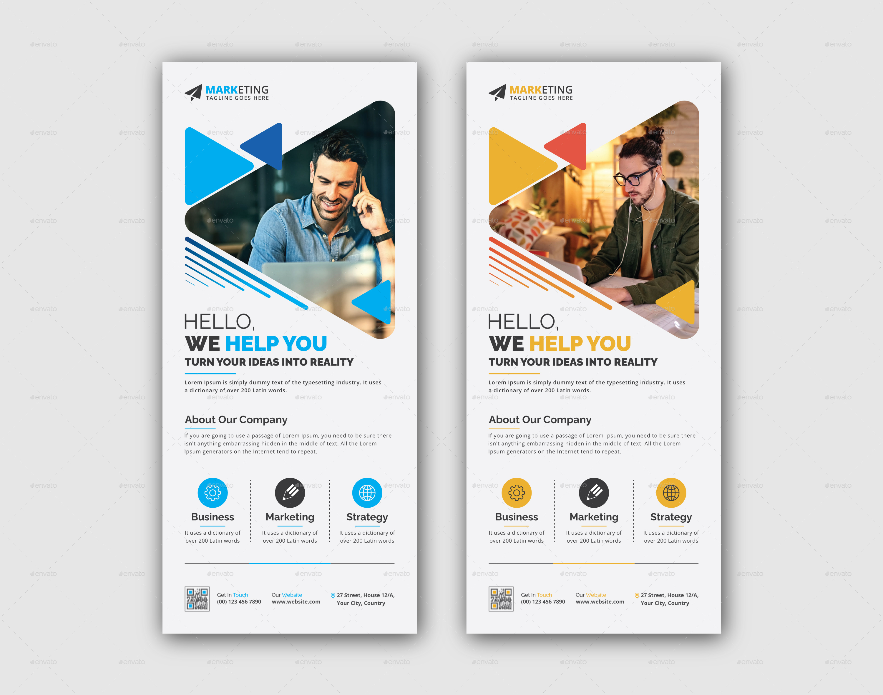Corporate DL Flyer Bundle, Print Templates | GraphicRiver