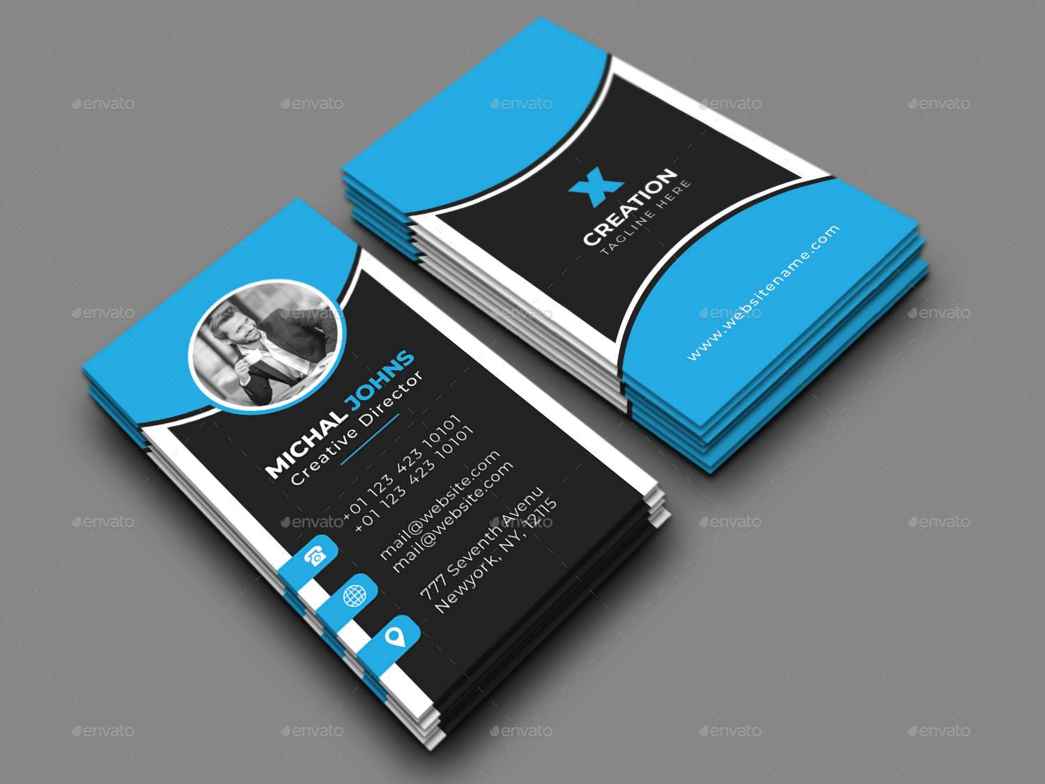 Corporate Business Card, Print Templates | GraphicRiver