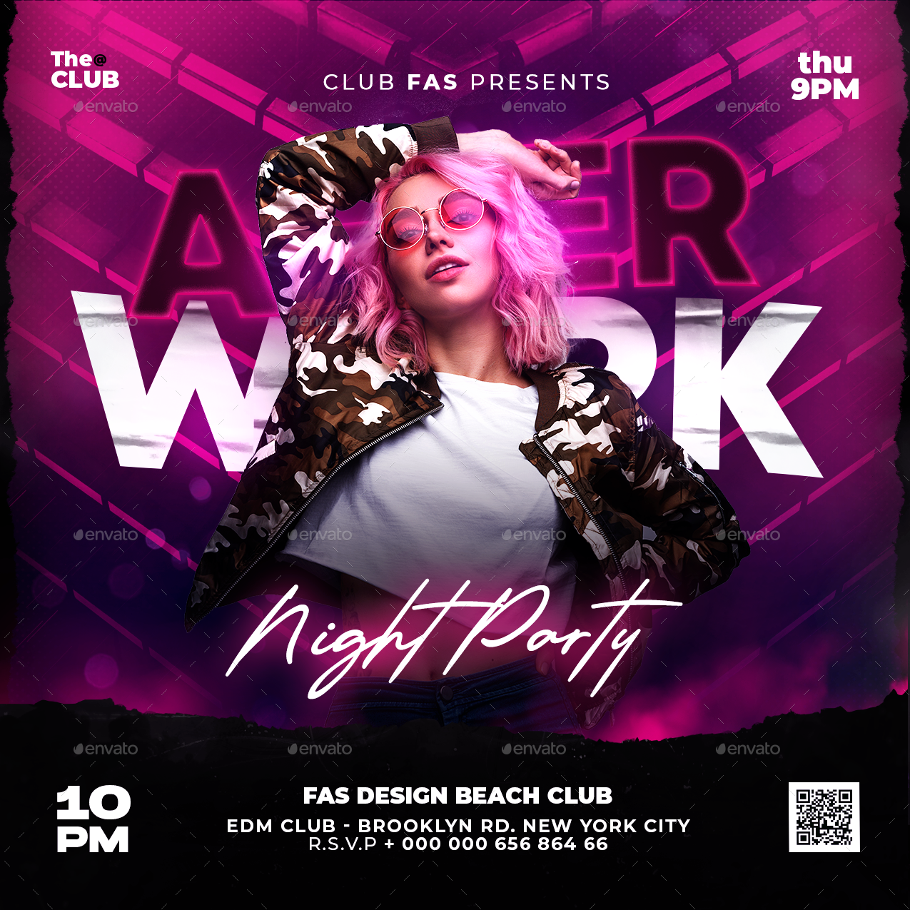 Night Party Flyer, Print Templates | GraphicRiver