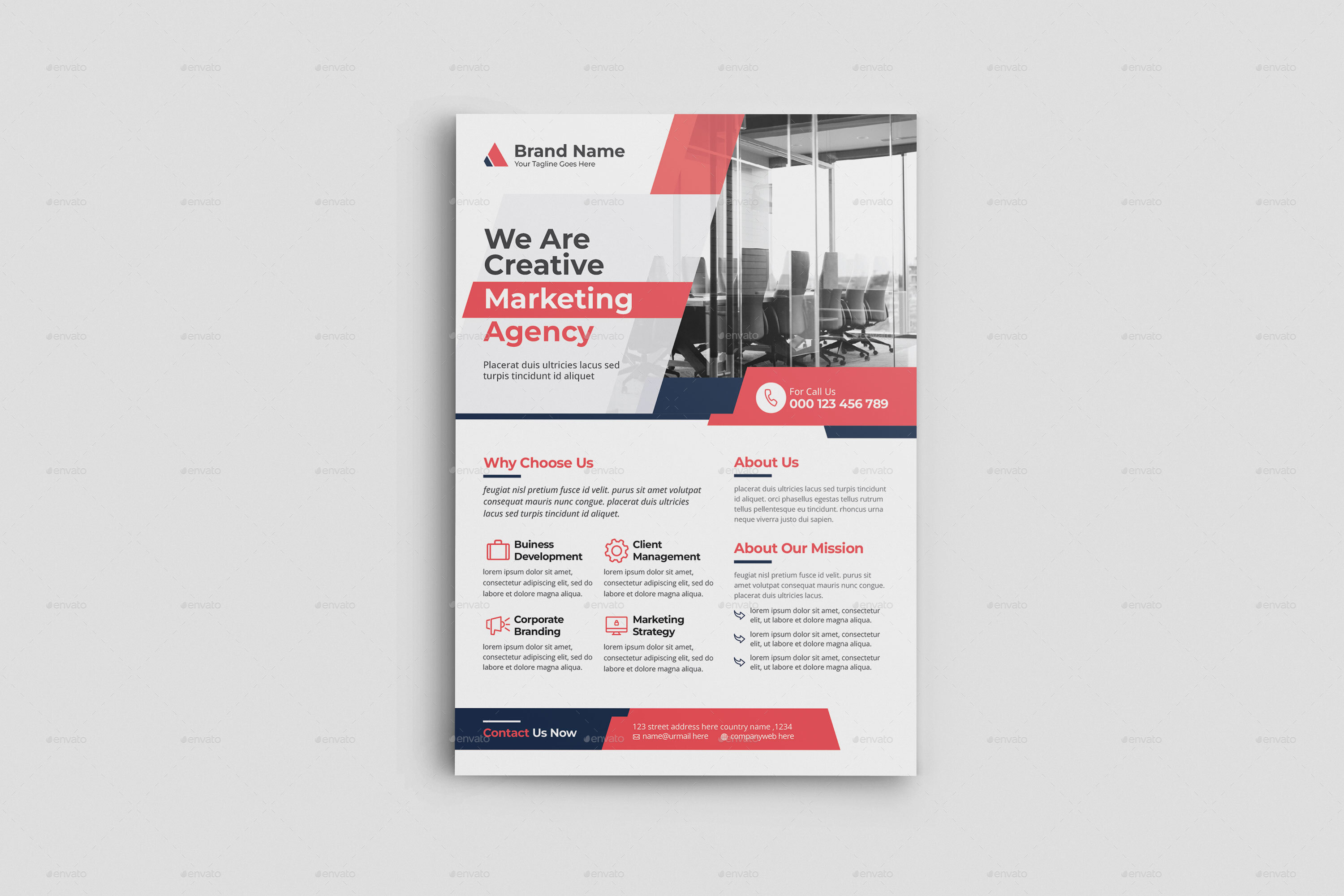 Corporate Flyer Design Template, Print Templates | GraphicRiver