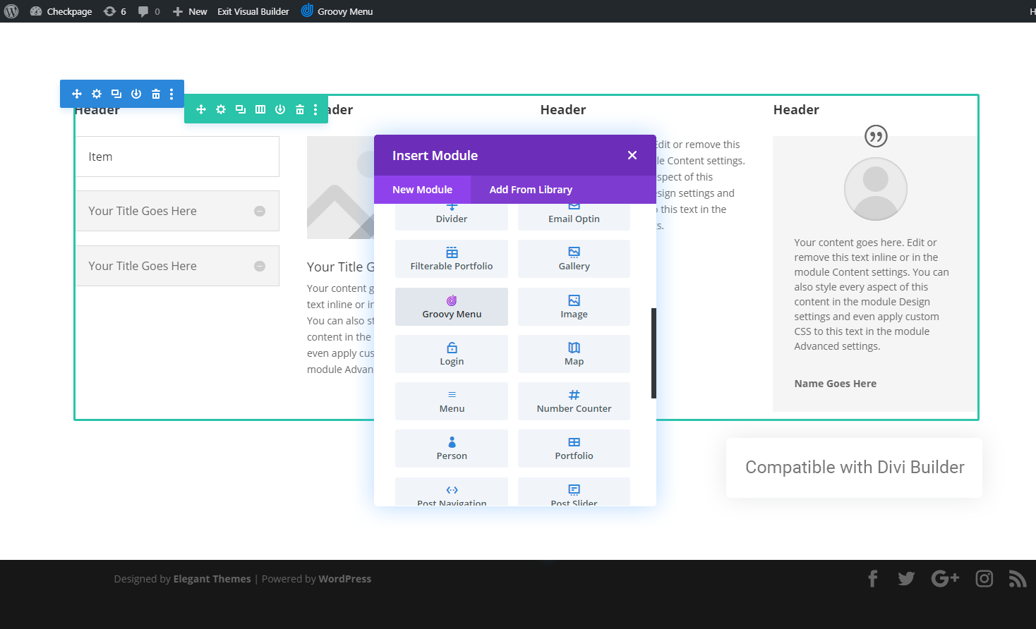 Groovy Mega Menu - Responsive Mega Menu Plugin for WordPress by grooni