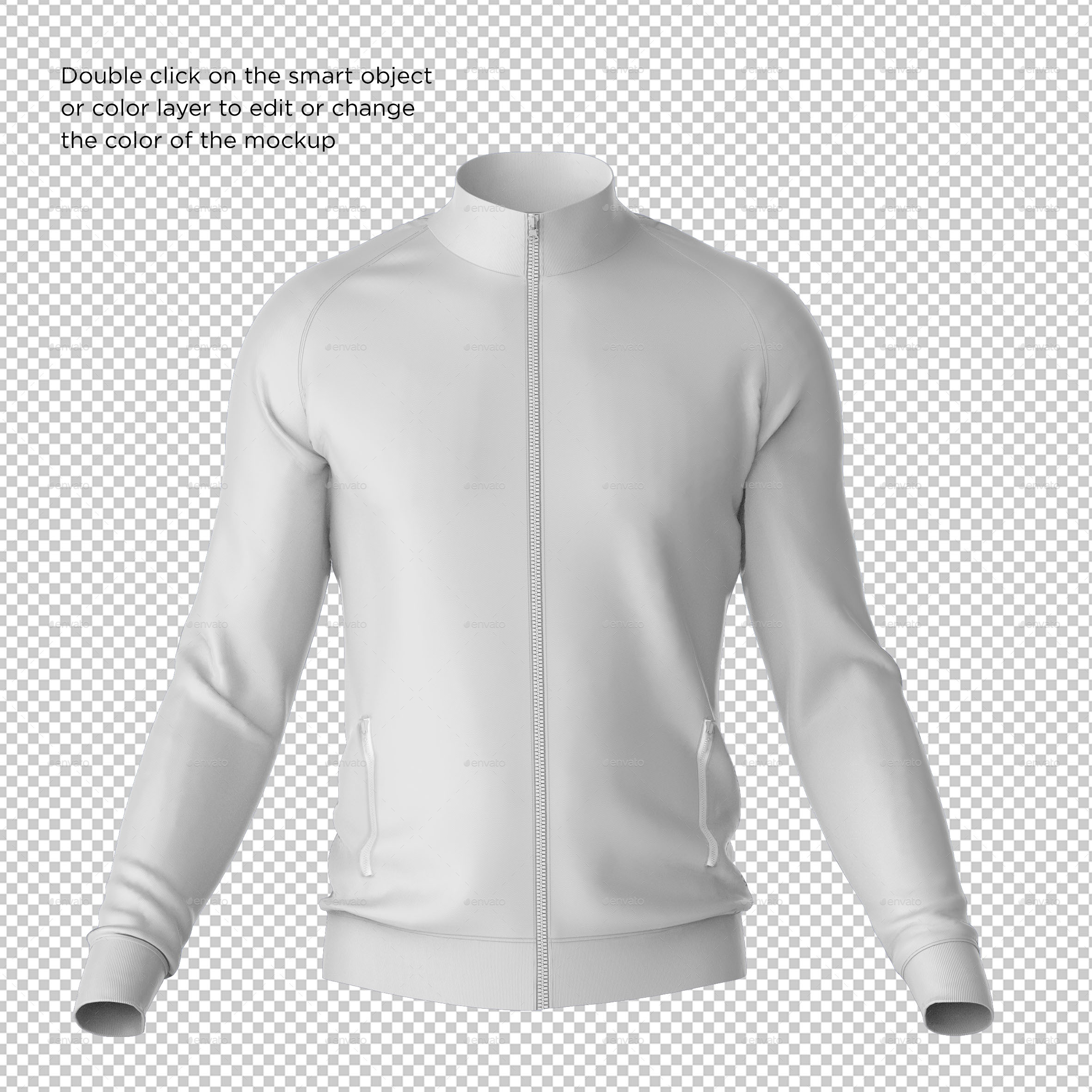 Men's Raglan Jacket Mockup, Graphics | GraphicRiver