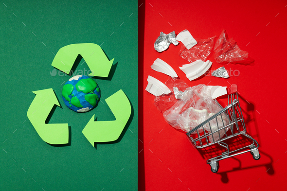 Concept of Save the world and Recycling Stock Photo by AtlasComposer