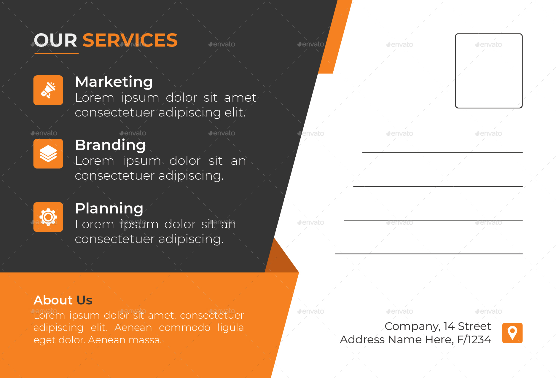 Corporate Postcard Template, Print Templates | GraphicRiver