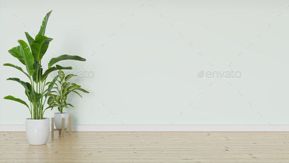 Mock up living room and wall design for text and element in picture ...