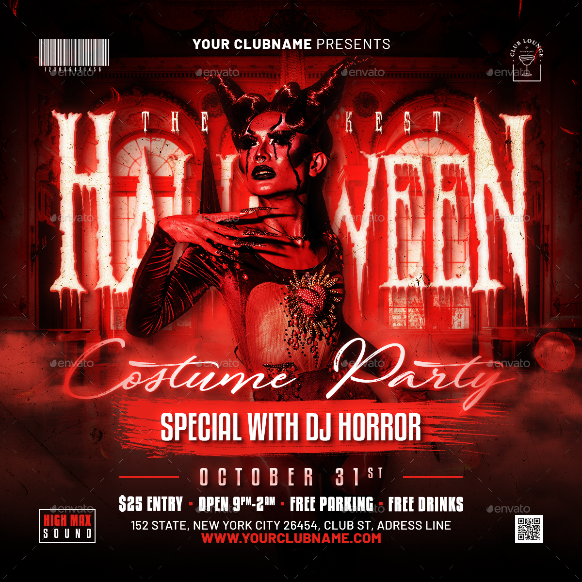Halloween Party Flyer, Print Templates | GraphicRiver