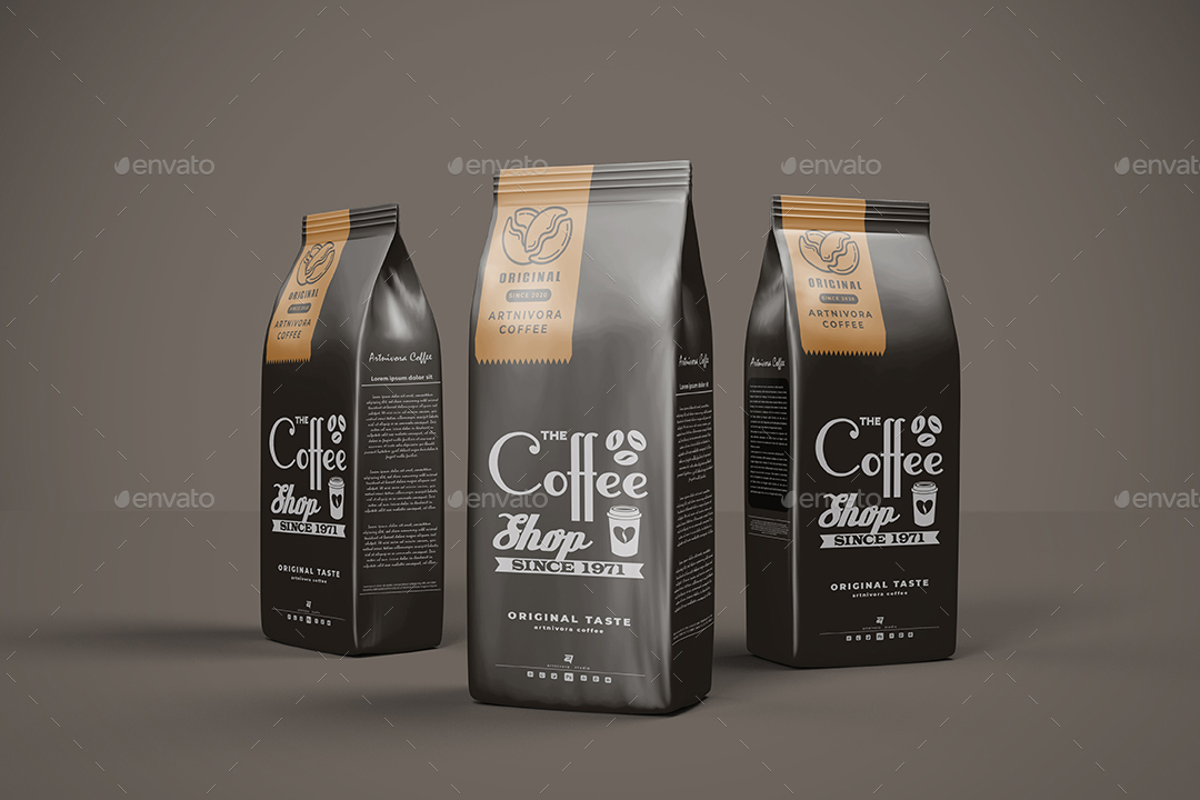 Bundle Coffee Pack Mockup, Graphics | GraphicRiver