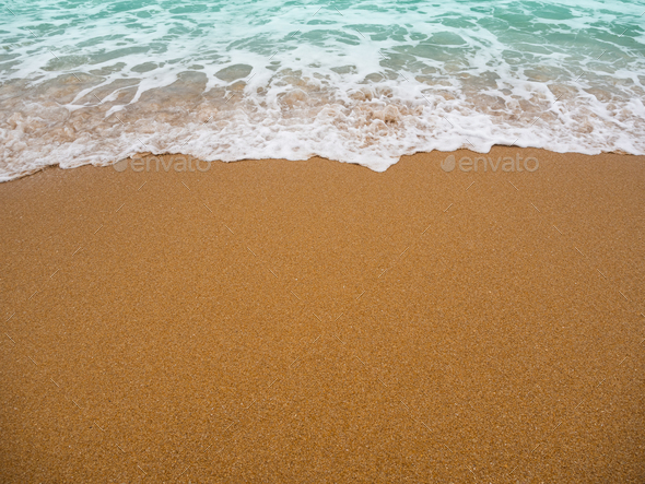Wave on sand background at coast Stock Photo by wing-wing | PhotoDune
