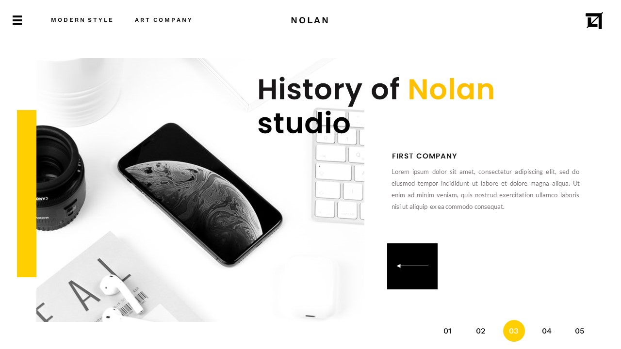 Nolan - Creative Business Keynote Template, Presentation Templates