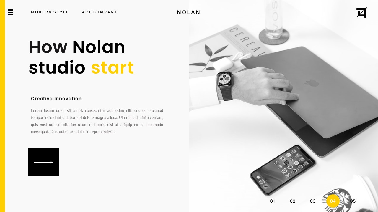 Nolan - Creative Business Keynote Template, Presentation Templates