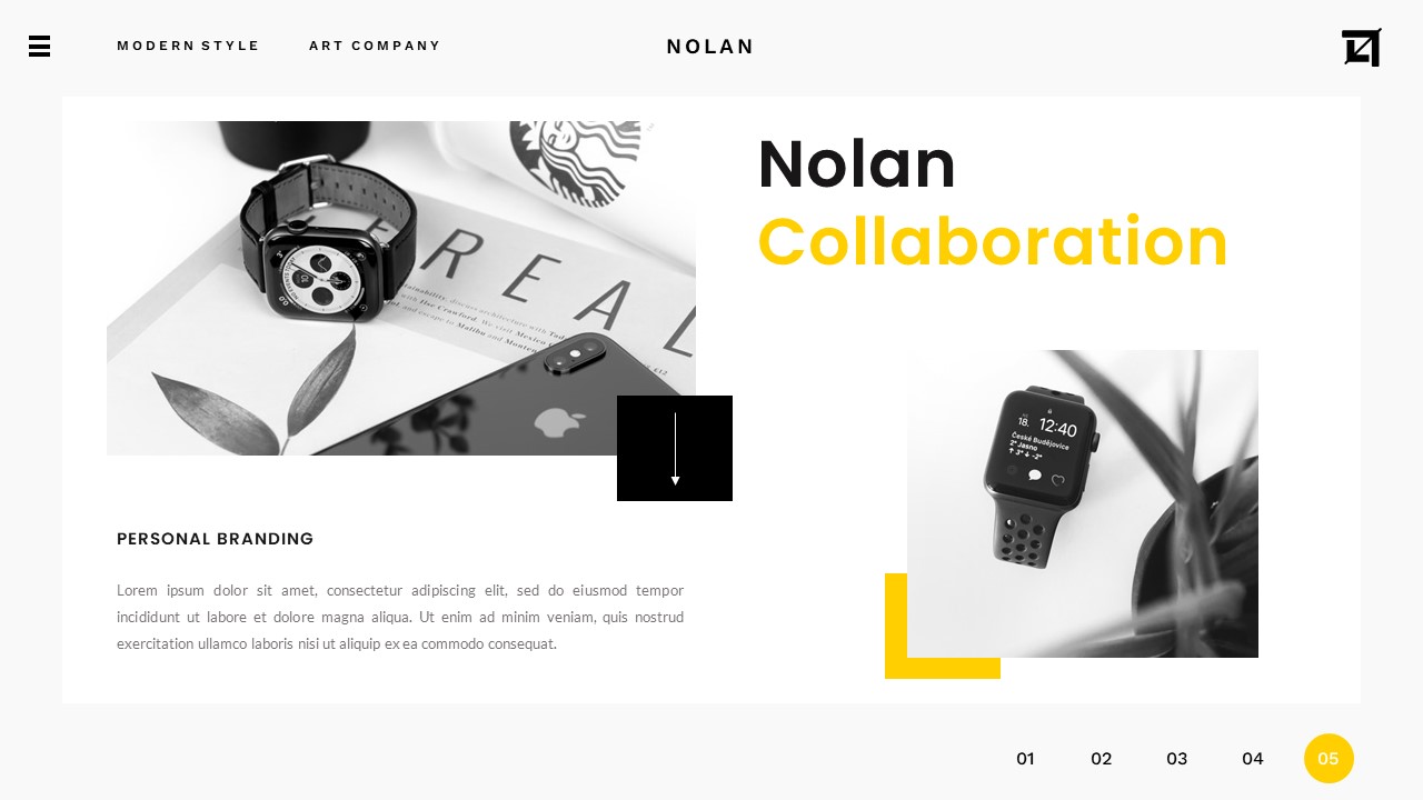 Nolan - Creative Business Keynote Template, Presentation Templates