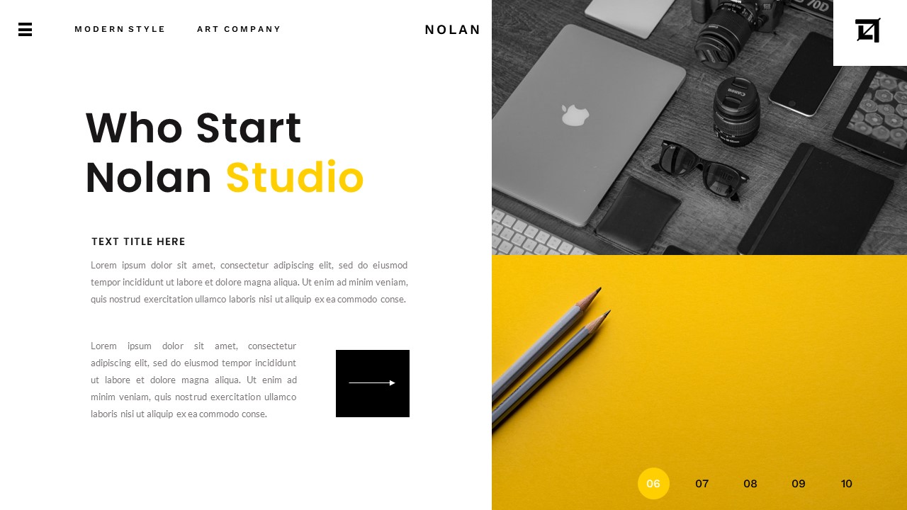 Nolan - Creative Business Keynote Template, Presentation Templates