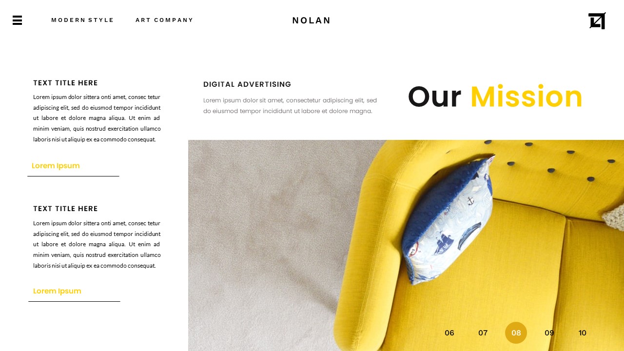Nolan - Creative Business Keynote Template, Presentation Templates