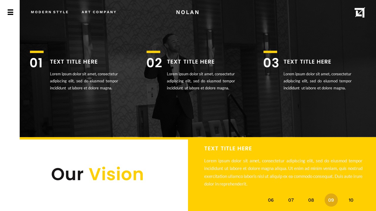 Nolan - Creative Business Keynote Template, Presentation Templates