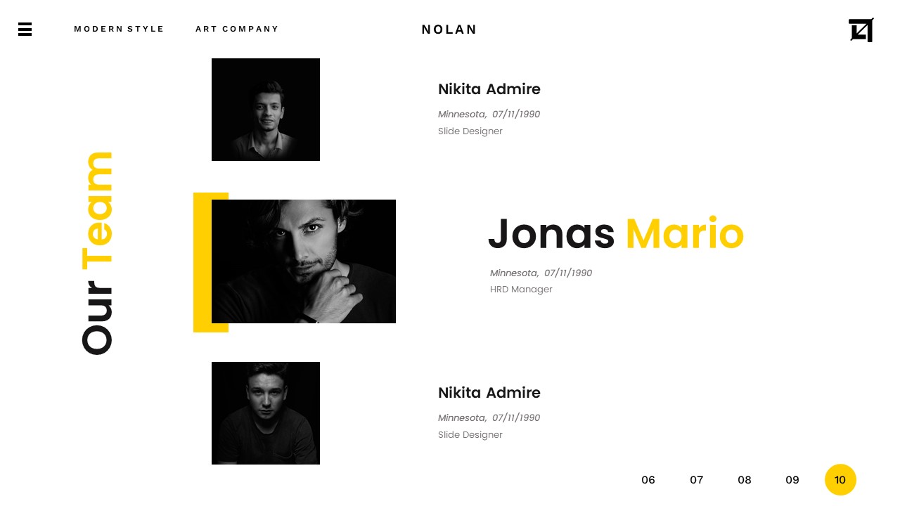 Nolan - Creative Business Keynote Template, Presentation Templates