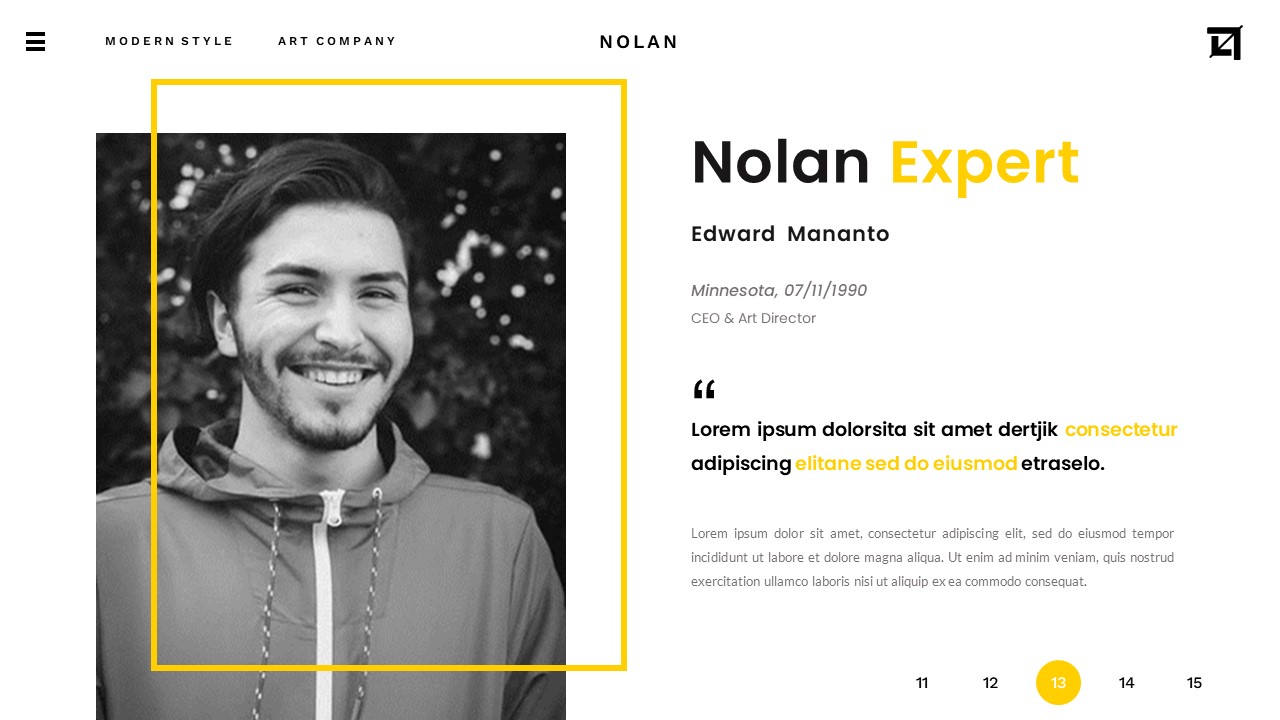Nolan - Creative Business Keynote Template, Presentation Templates
