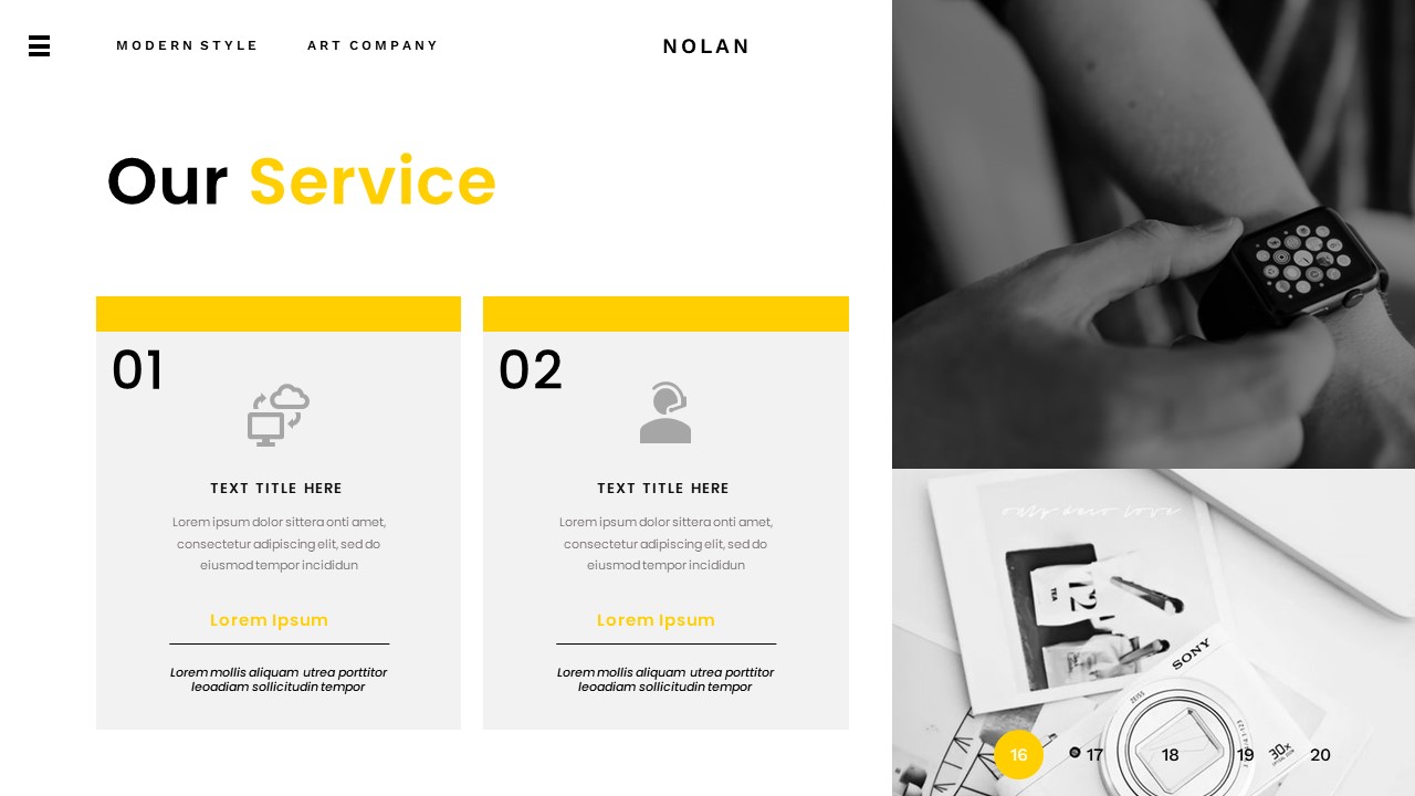 Nolan - Creative Business Keynote Template, Presentation Templates