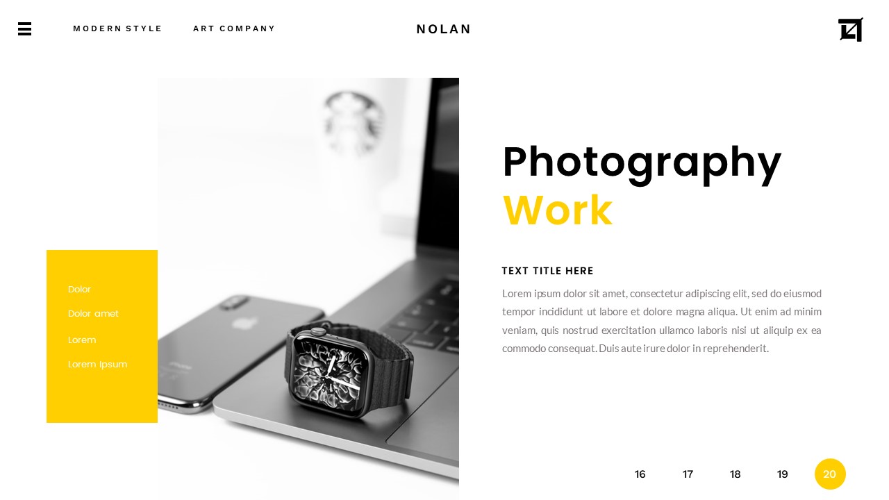 Nolan - Creative Business Keynote Template, Presentation Templates