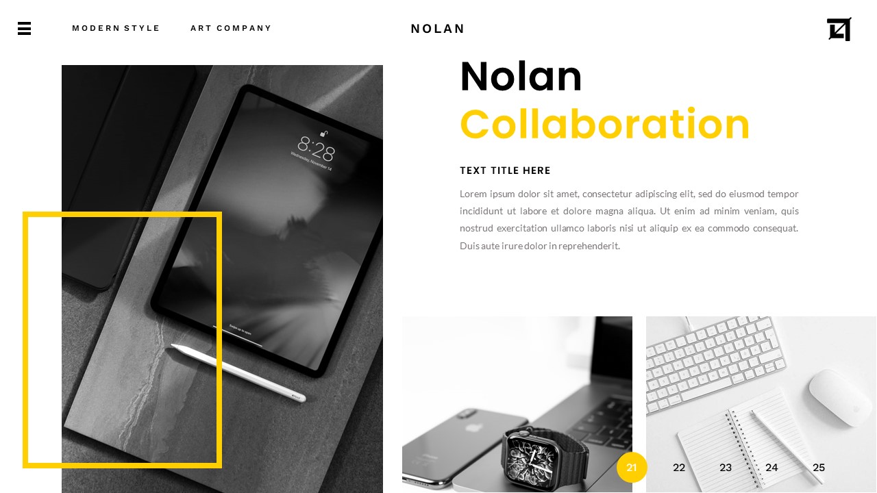 Nolan - Creative Business Keynote Template, Presentation Templates