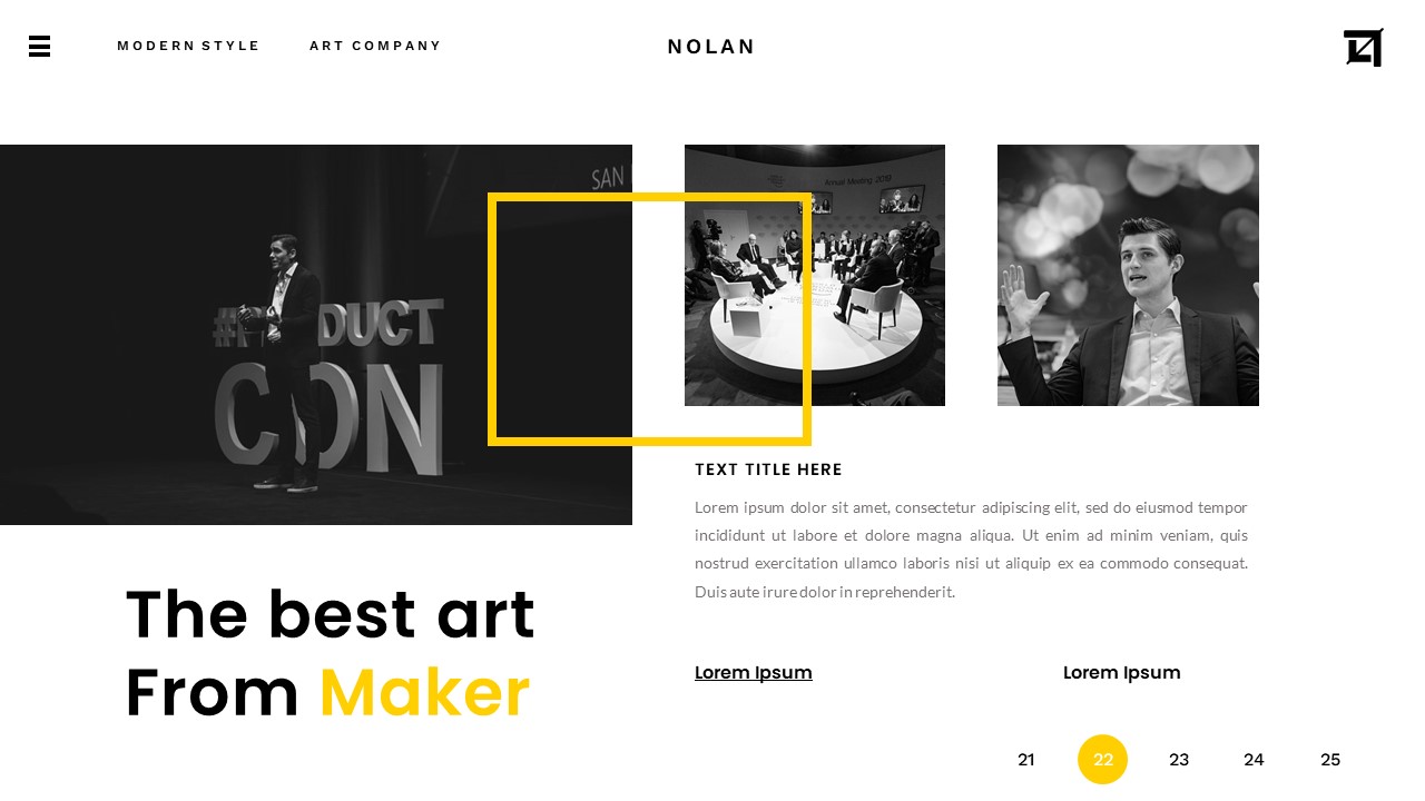 Nolan - Creative Business Keynote Template, Presentation Templates