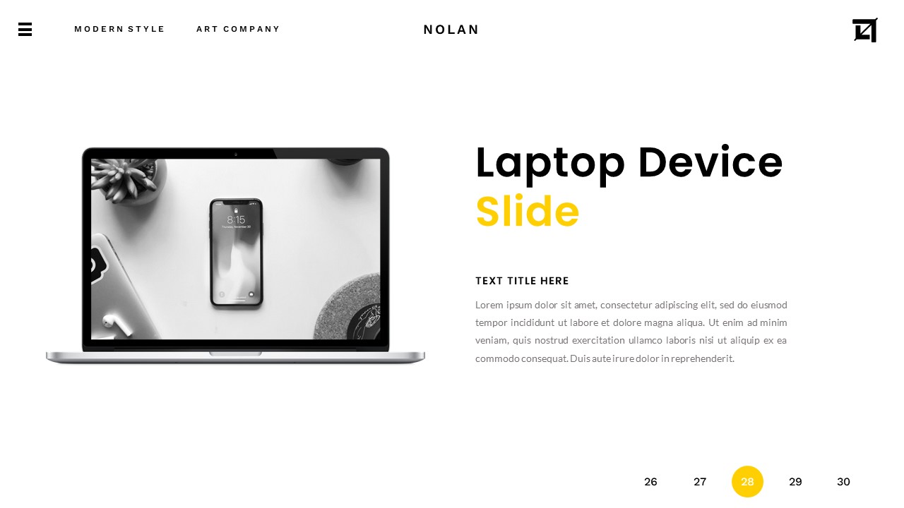 Nolan - Creative Business Keynote Template, Presentation Templates