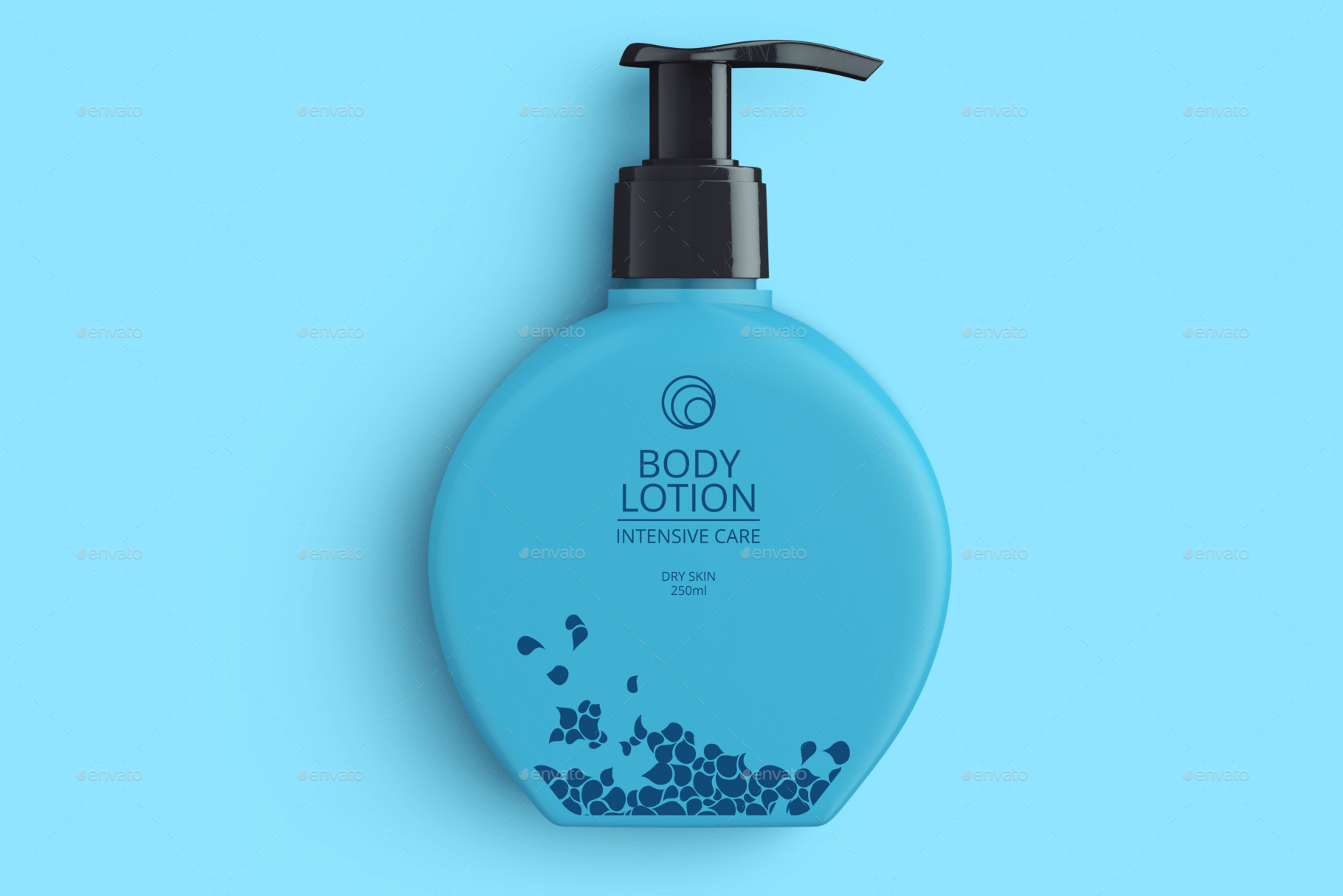 Round Body Lotion Pump Cosmetic Bottle Mockup, Graphics | GraphicRiver