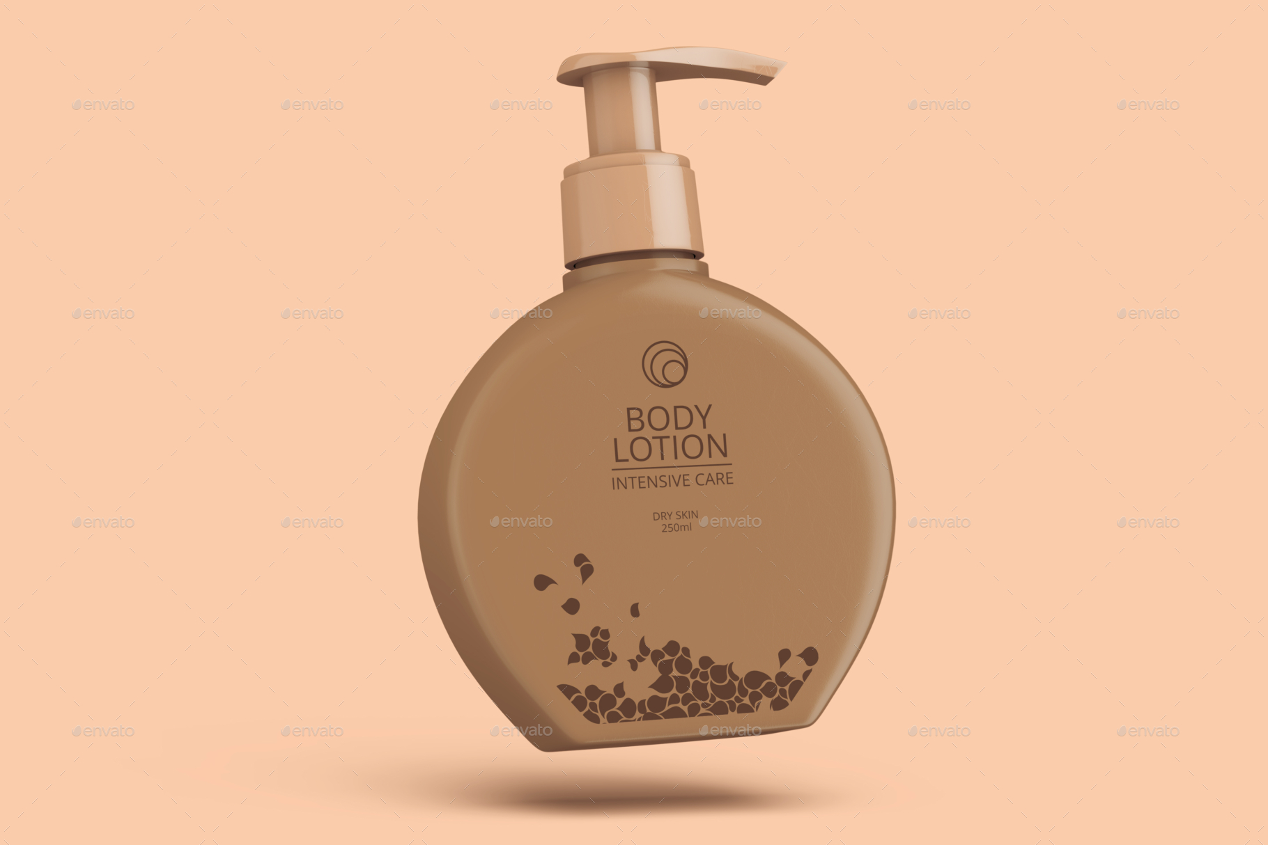 Round Body Lotion Pump Cosmetic Bottle Mockup, Graphics | GraphicRiver